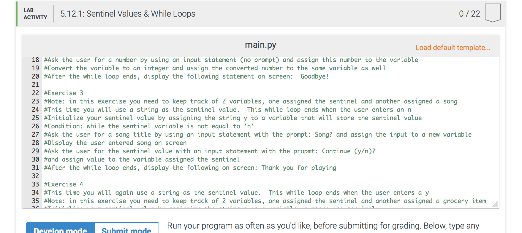 (Solved) : Lab Activity 5121 Sentinel Values Loops 0 22 Mainpy Load ... (Solved) : Lab Activity 5121 Sentinel Values Loops 0 22 Mainpy Load ...