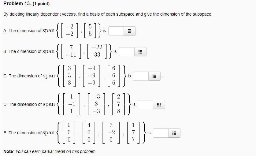 Solved By deleting linearly dependent vectors, find a basis | Chegg.com Solved By deleting linearly dependent vectors, find a basis | Chegg.com