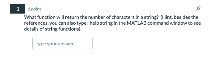 Solved to 3 1 point What function will return the number of | Chegg.com