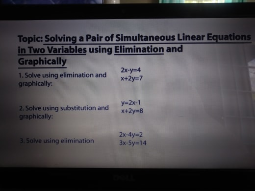 Solved Topic: Solving a Pair of Simultaneous Linear | Chegg.com