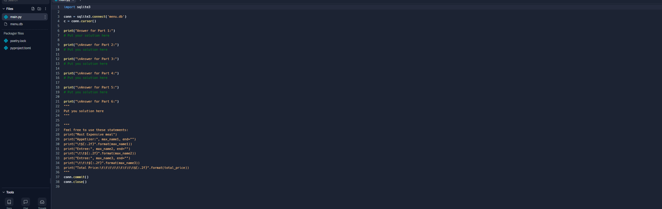 Solved I need help writing a python/SQL code using the | Chegg.com