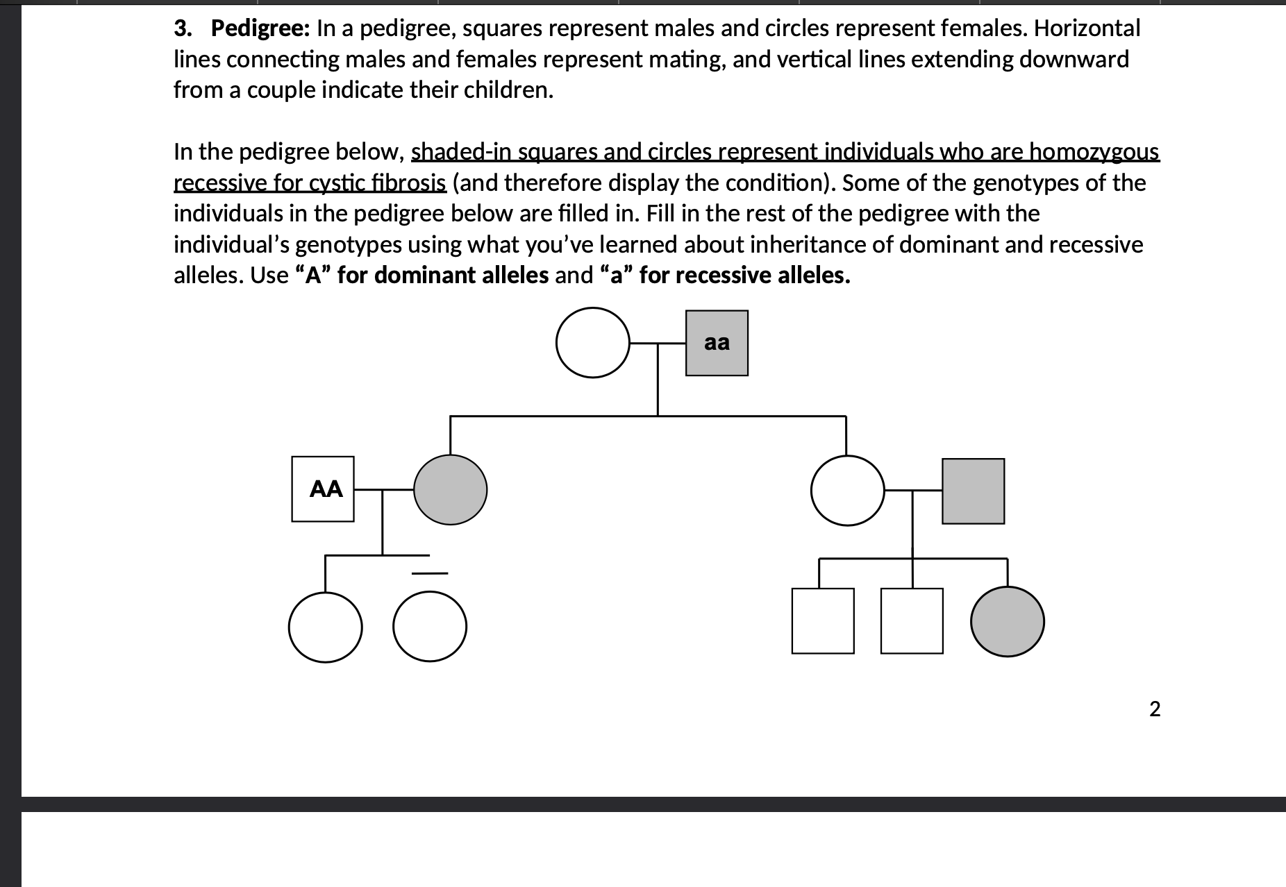 Solved BIOL 1101: Fundamentals of Biology Mendelian Heredity | Chegg.com