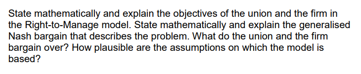Solved State mathematically and explain the objectives of | Chegg.com