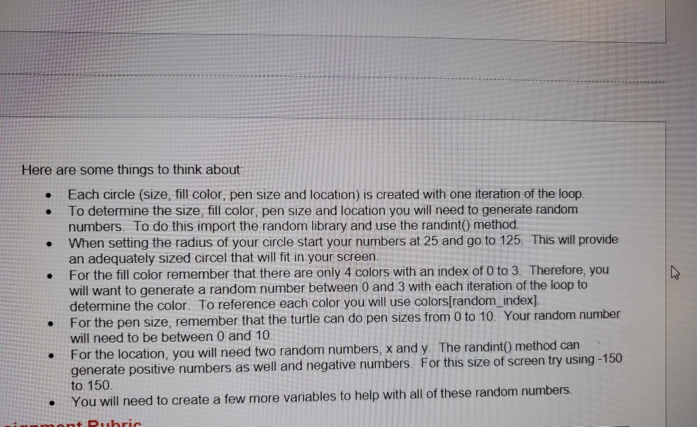 Solved Turtle Lab #3 Drawing Circles In this section of the | Chegg.com