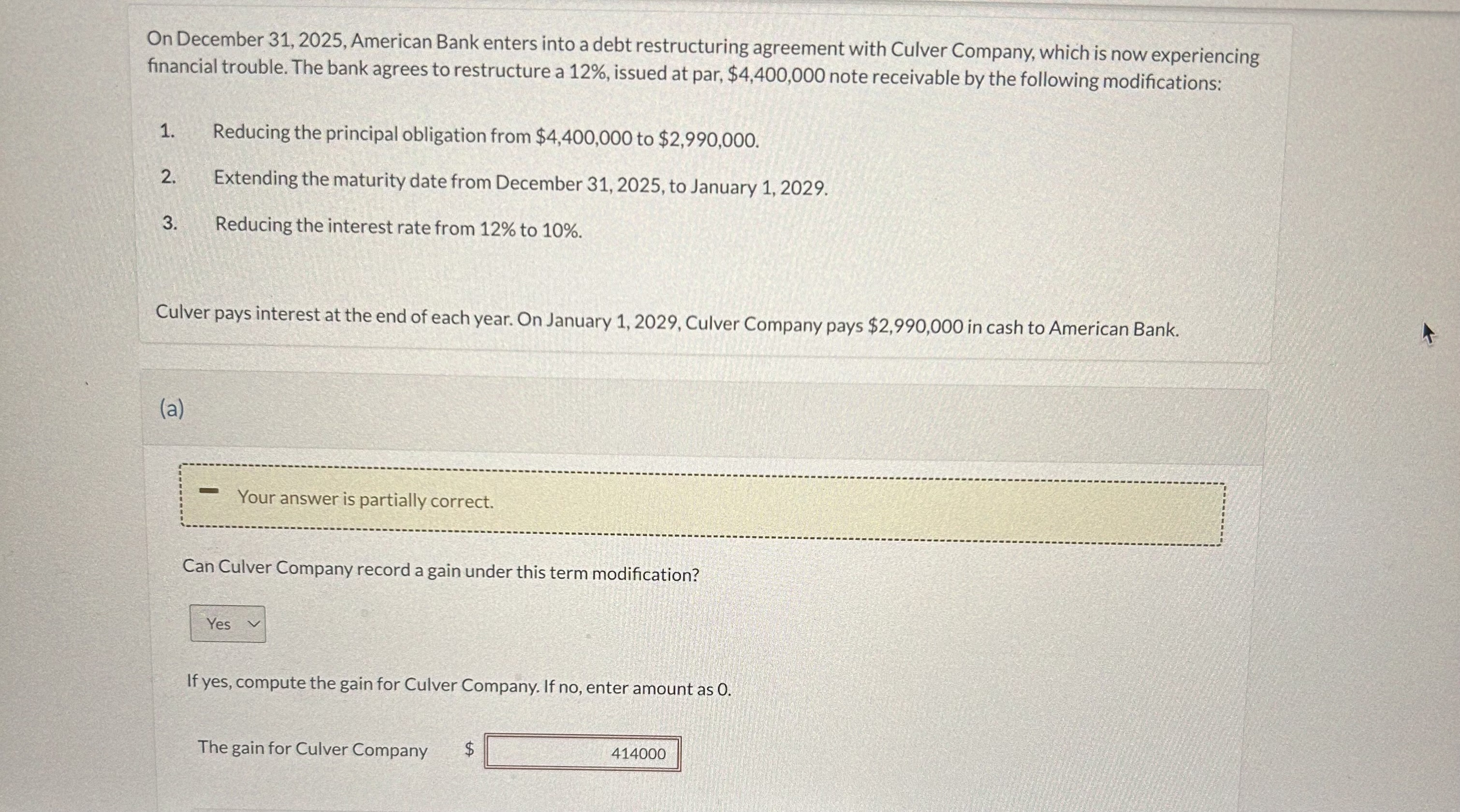 Solved On December 31, 2025, ﻿American Bank enters into a | Chegg.com