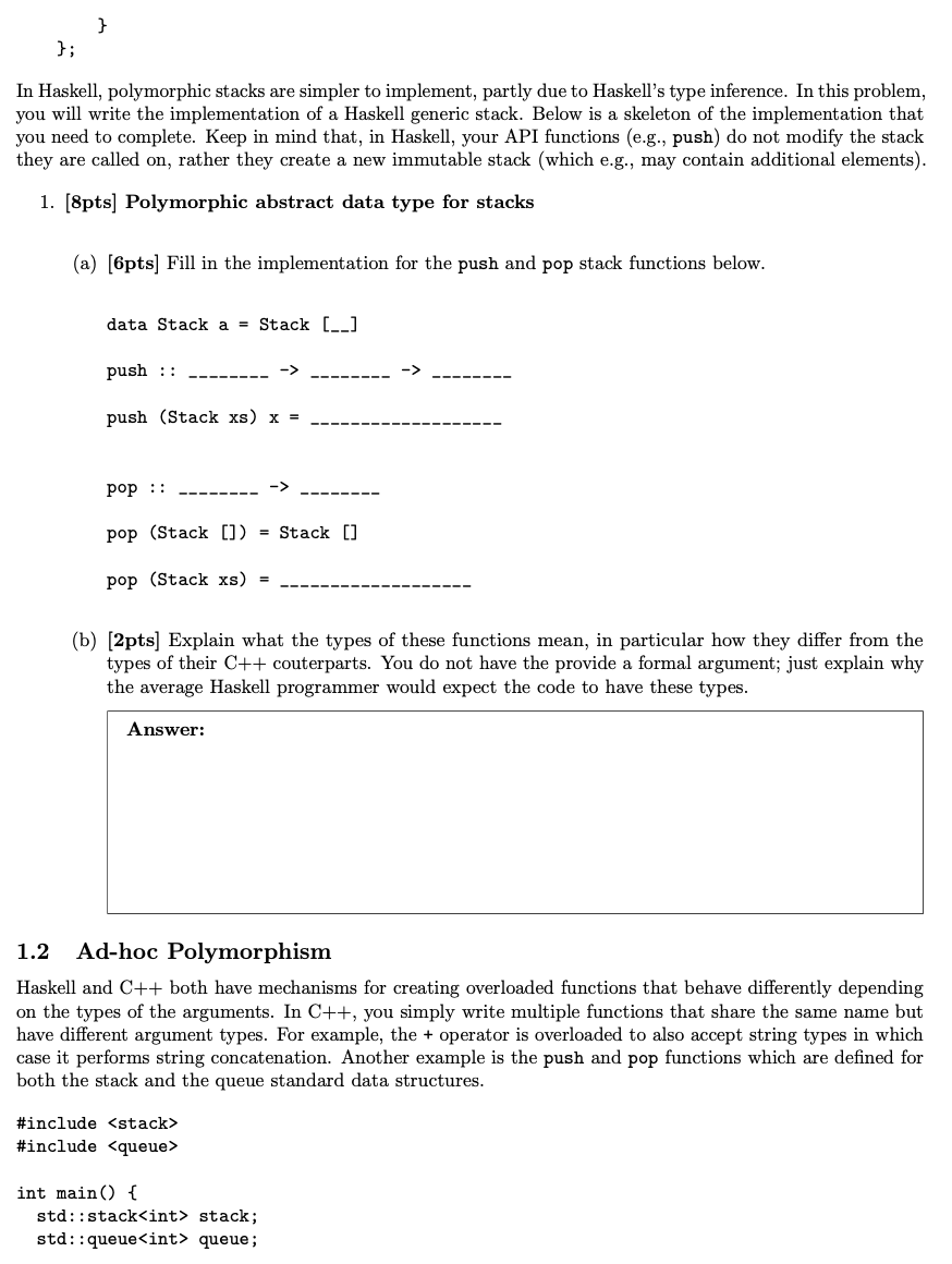 Solved PLEASE DO NOT CHANGE ANYTHING. JUST FILL IN THE | Chegg.com