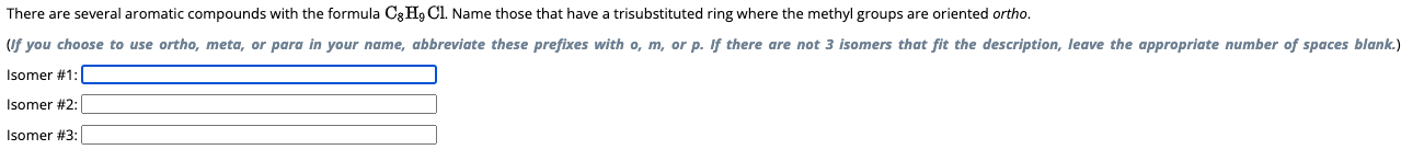 Solved There are several aromatic compounds with the formula | Chegg.com