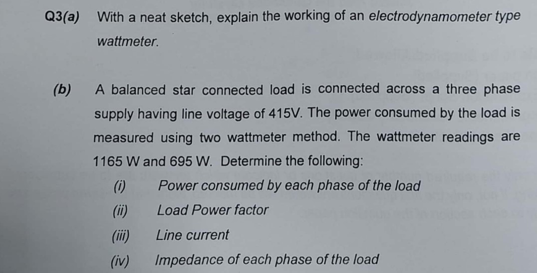 Solved Q3(a) With a neat sketch, explain the working of an | Chegg.com