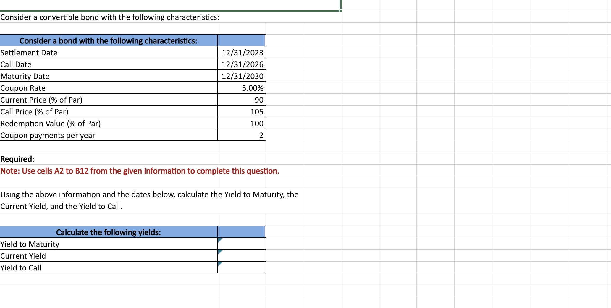 Solved Consider a convertible bond with the following | Chegg.com