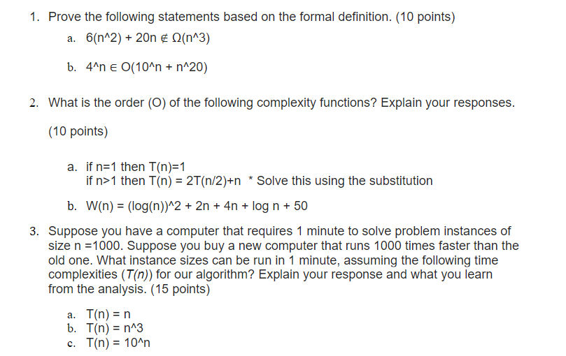 Solved 1. Prove the following statements based on the formal | Chegg.com