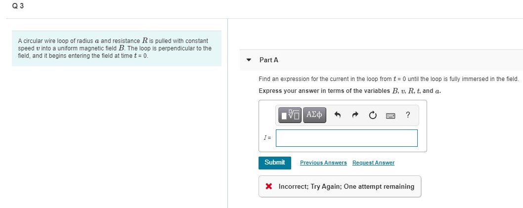 Solved Q3 A circular wire loop of radius a and resistance R | Chegg.com