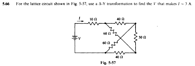 Solved 5.66 For the lattice circuit shown in Fig. 5-57, use | Chegg.com