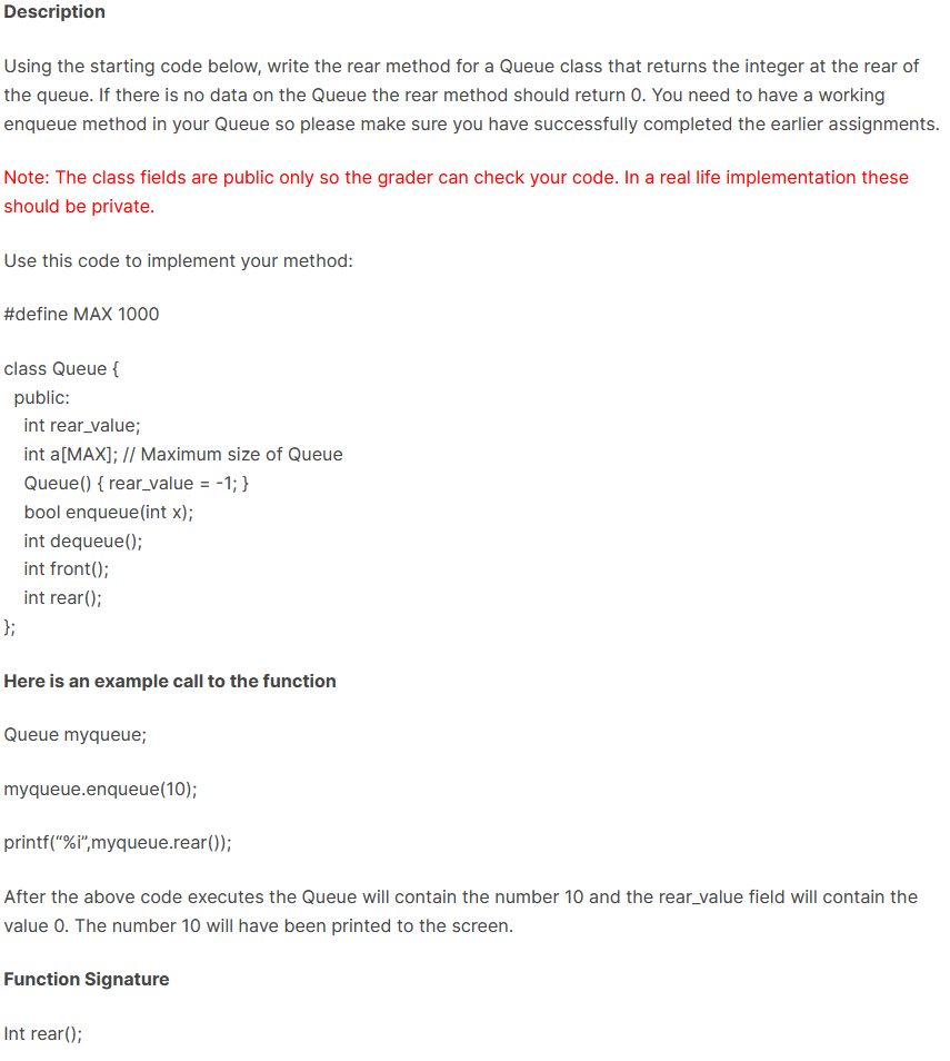 Solved Description Using the starting code below, write the | Chegg.com