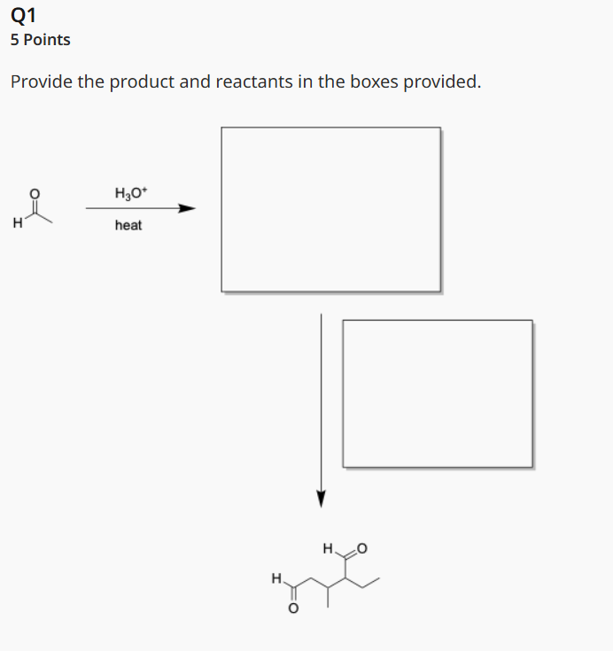 Solved Provide the product and reactants in the boxes | Chegg.com
