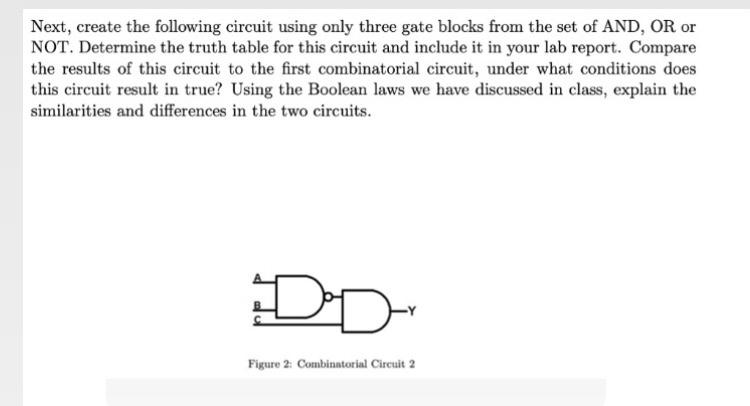 Solved Next, create the following circuit using only three | Chegg.com