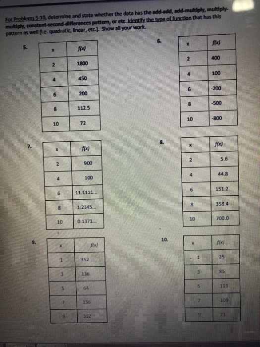 Solved For Problens 5-10, determine and state whether the | Chegg.com Solved For Problens 5-10, determine and state whether the | Chegg.com