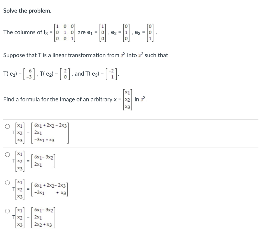 Solved Determine Whether The Linear Transformation Tis