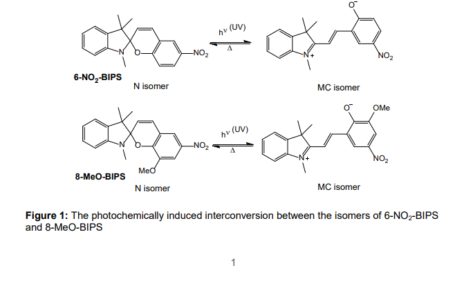 huruv -NO2 N+ NO2 6-NO -BIPS N isomer MC isomer OMe | Chegg.com