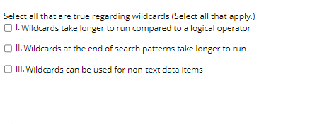Solved Select all that are true regarding wildcards | Chegg.com