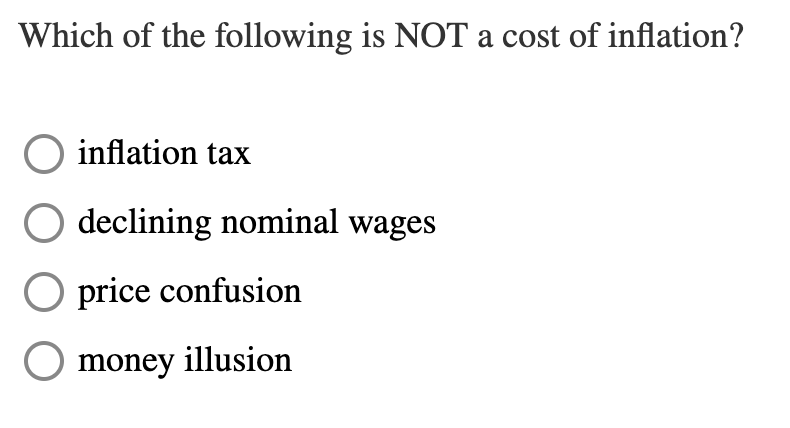 Solved Which of the following is NOT a cost of | Chegg.com