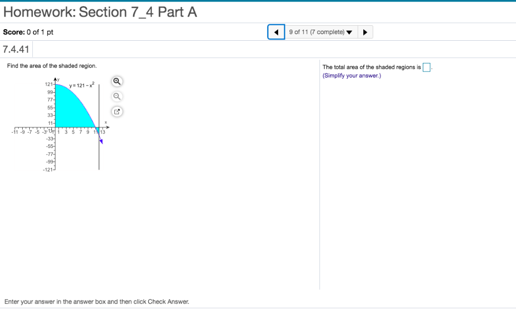 Solved Homework Section 7 4 Part A Score 0 Of 1 Pt 7 4 41