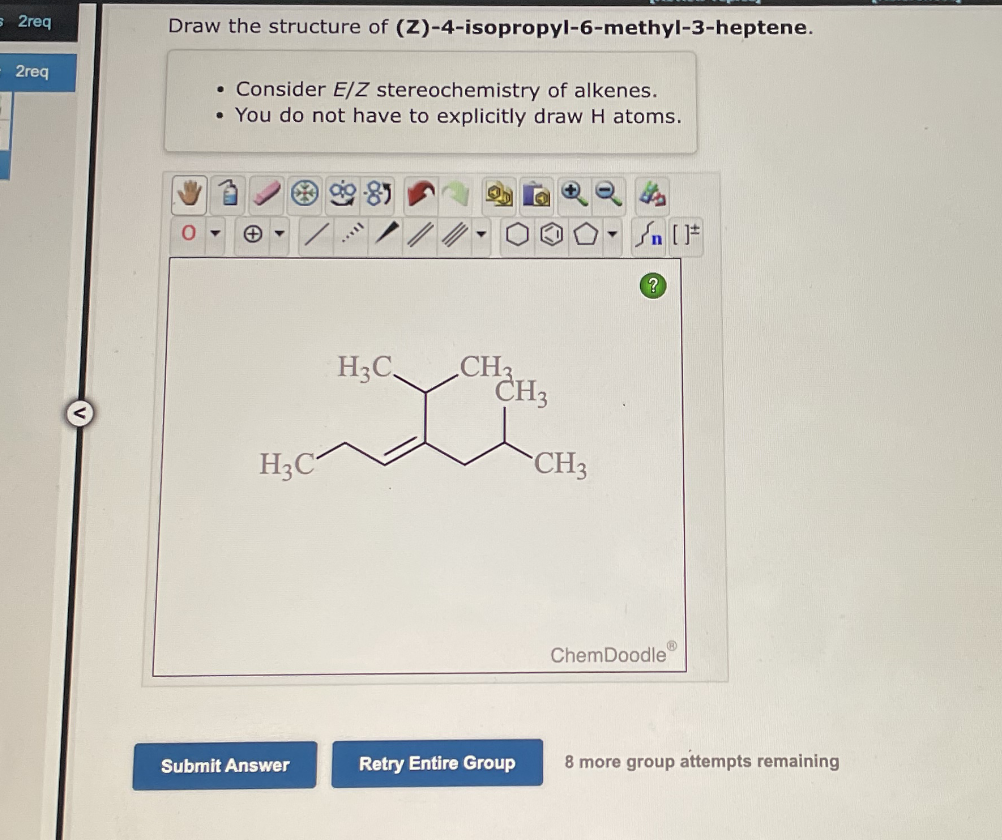 Solved Draw the structure of | Chegg.com