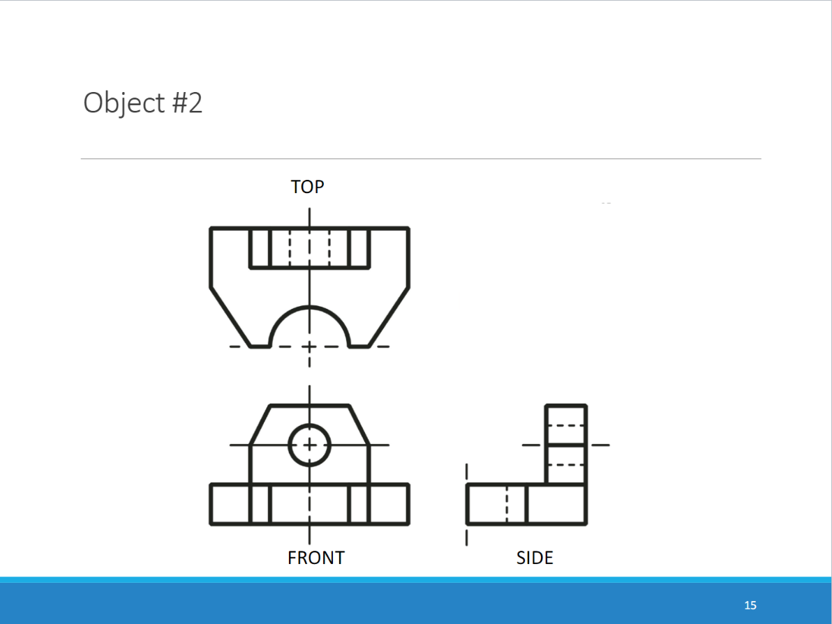 Solved Create Engineering Isometric Projection of Object | Chegg.com