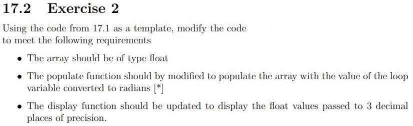 Solved Please help me with this simple c programming array | Chegg.com