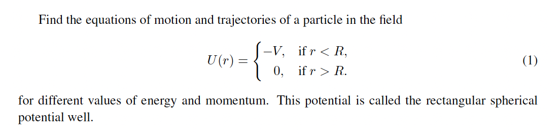 Solved Find the equations of motion and trajectories of a | Chegg.com