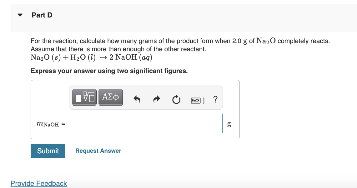 Solved For the reaction, calculate how many grams of the | Chegg.com