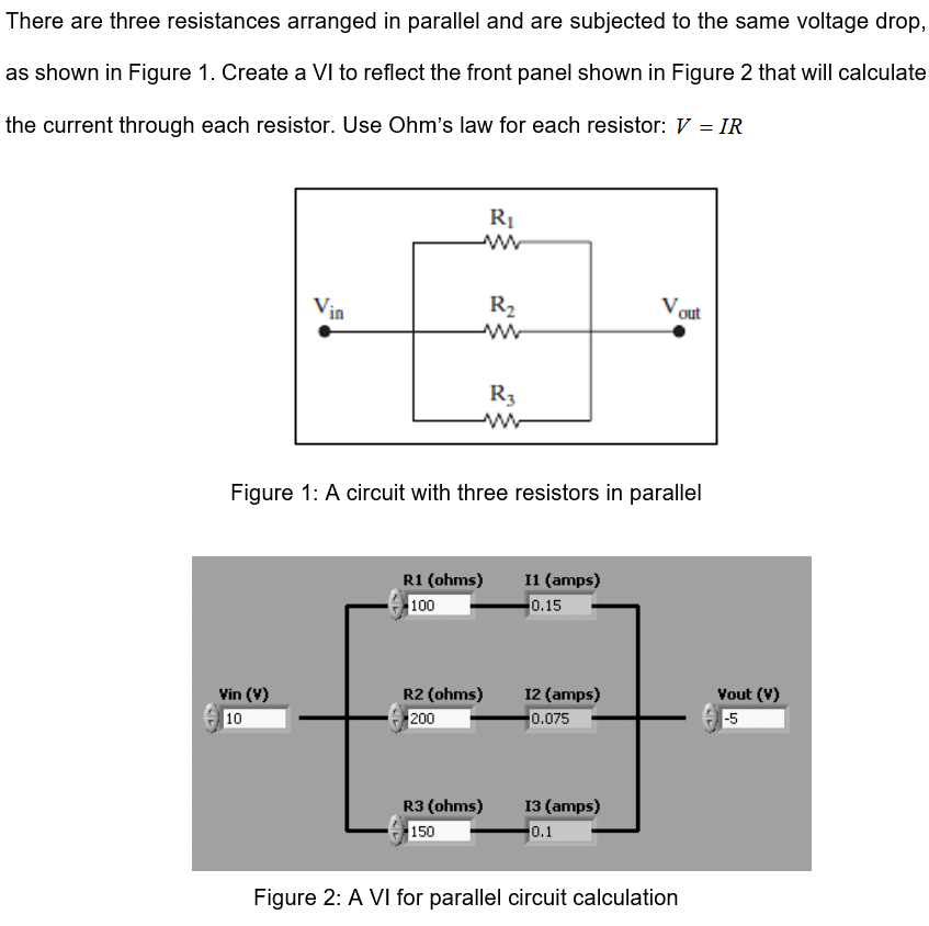 Solved There are three resistances arranged in parallel and | Chegg.com