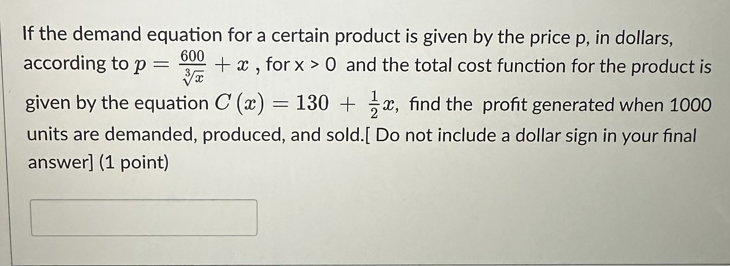 Solved If the demand equation for a certain product is given | Chegg.com