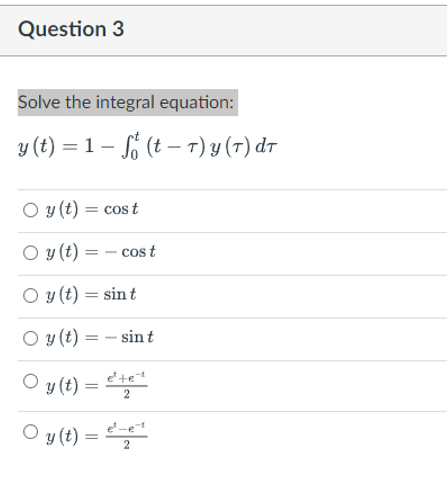 Solved Question 3Solve the integral | Chegg.com