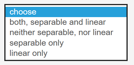 Solved Classify each of the following ODEs as separable, | Chegg.com