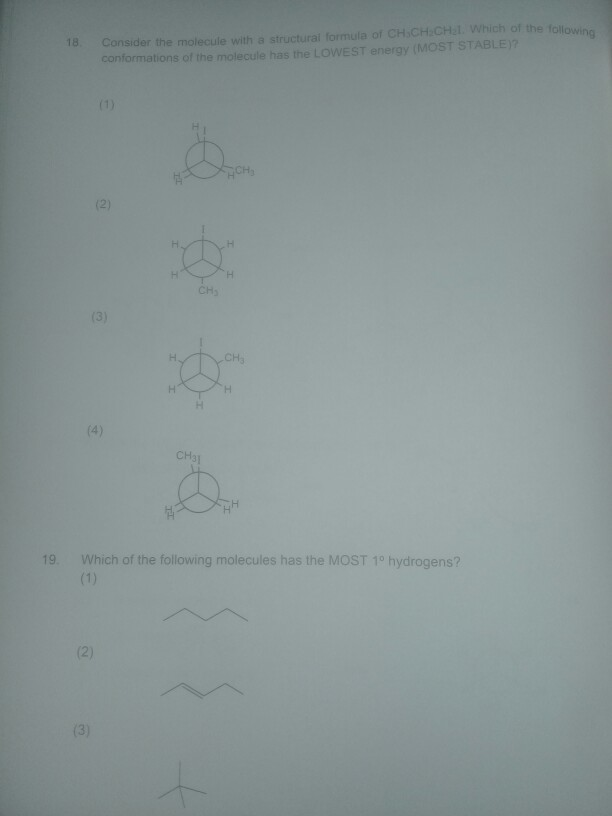 Solved 11. wo sp and one sp hybridized carbon Which of the | Chegg.com