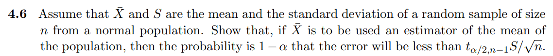 Solved 1.6 Assume that Xˉ and S are the mean and the | Chegg.com