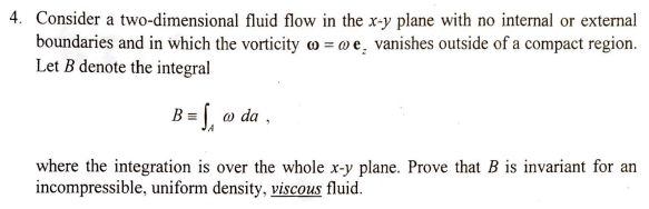 4. Consider a two-dimensional fluid flow in the x-y | Chegg.com