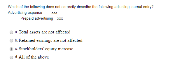 Solved Which of the following does not correctly describe | Chegg.com