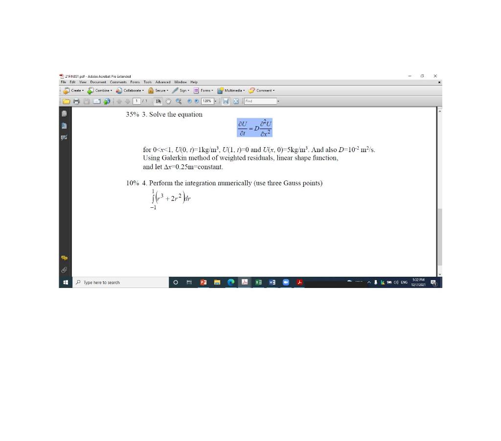 Solved 2 21351 - Adobe Acrobat Pro Extended File Edit View | Chegg.com
