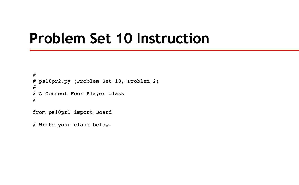 Solved Problem Set 10 Instruction # # ps10pr2.py (Problem | Chegg.com