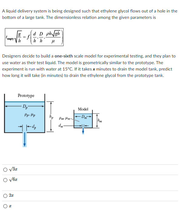Solved A liquid delivery system is being designed such that | Chegg.com
