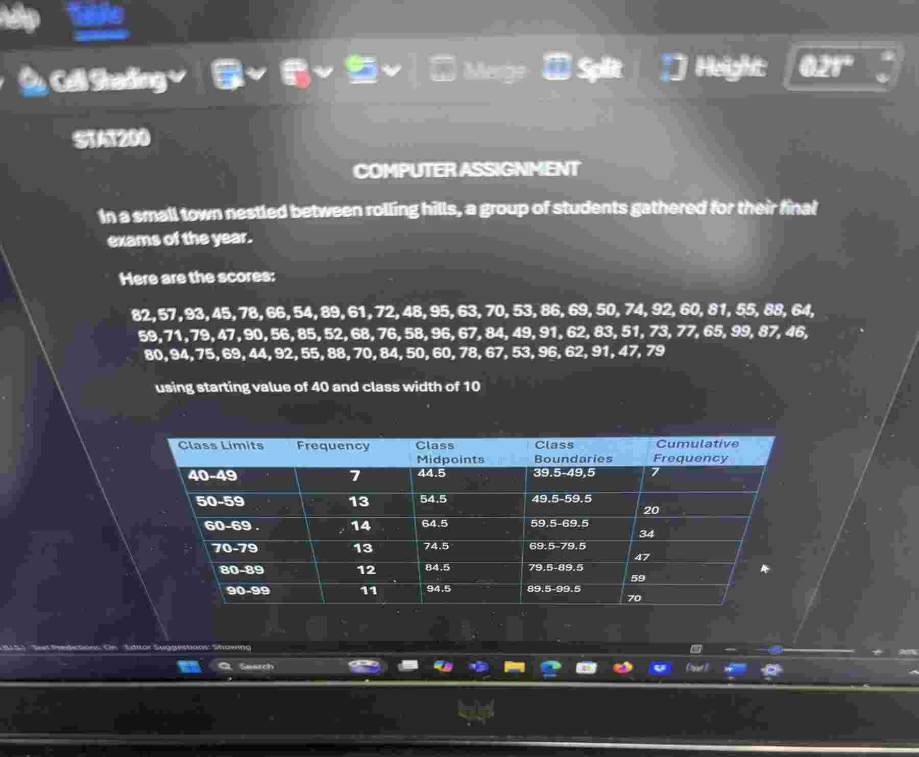 Solved i need to ﻿find the main, meduim and graph ,histogram | Chegg.com