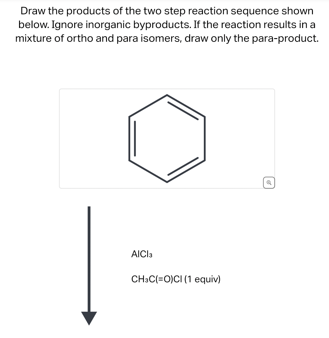 Solved Draw the products of the two step reaction sequence | Chegg.com