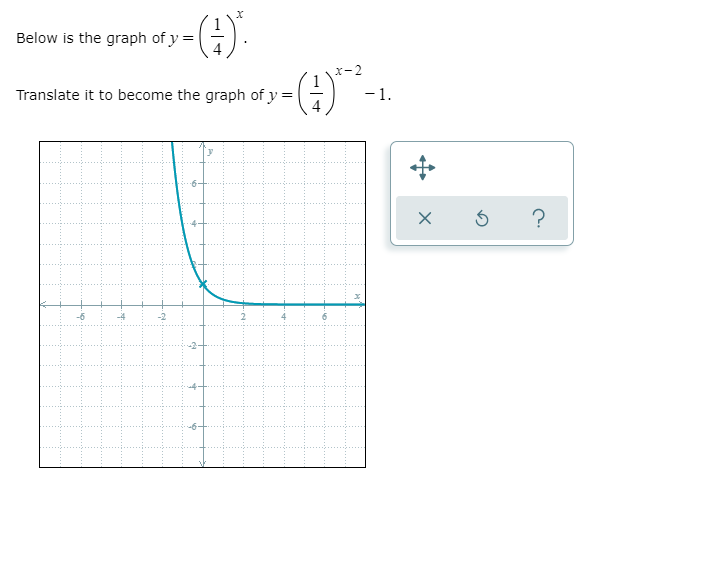 Solved Below is the graph of y = or»-(0) X-2 Translate it to | Chegg.com