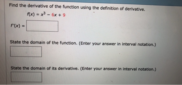 Solved Find the derivative of the function using the | Chegg.com