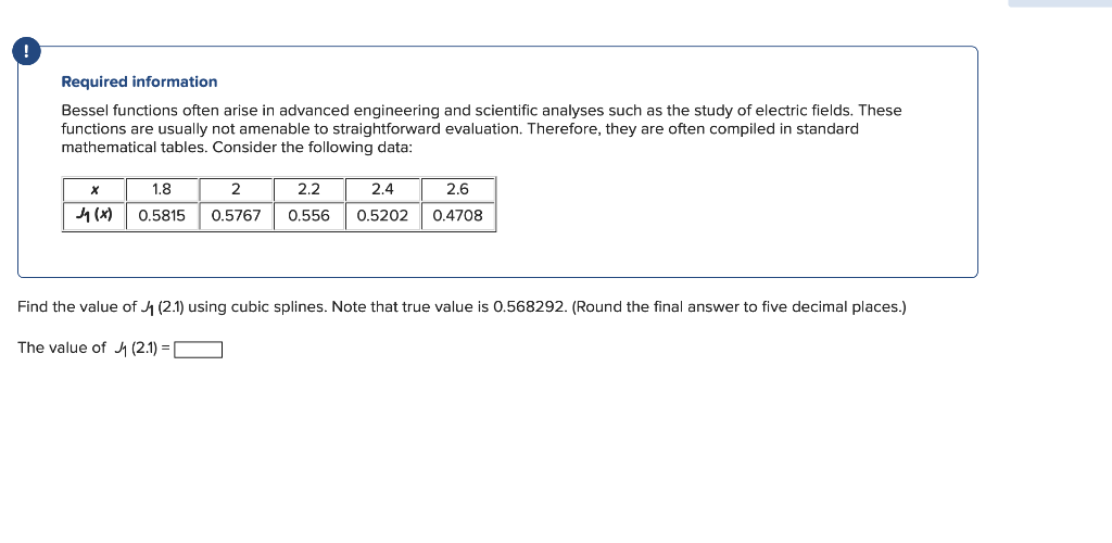Solved ! Required information Bessel functions often arise | Chegg.com