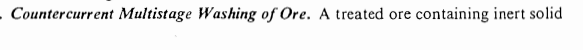 Solved Countercurrent Multistage Washing of Ore. A treated | Chegg.com