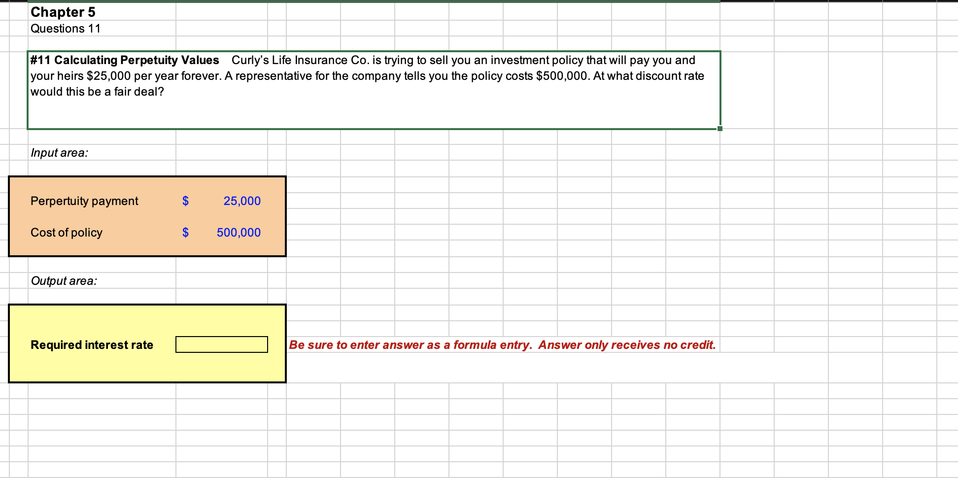Solved Chapter 5 Questions 11 #11 Calculating Perpetuity | Chegg.com
