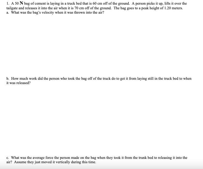 Solved parts a, b and c use all the same information. these | Chegg.com