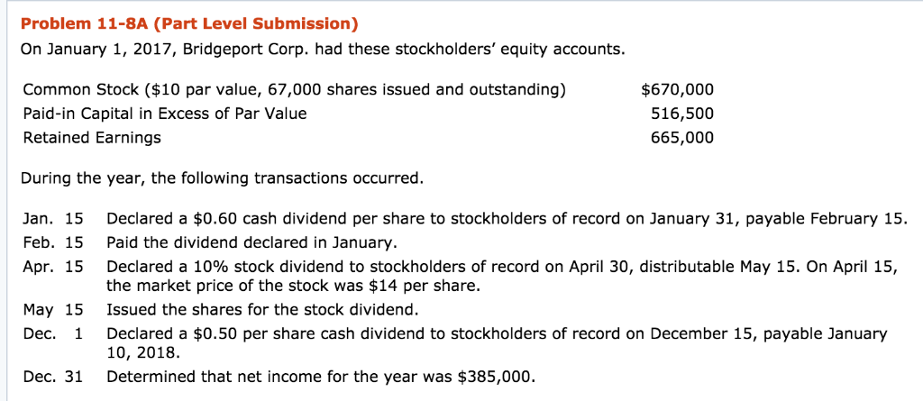 Solved Problem 11-8A (Part Level Submission) On January 1, | Chegg.com